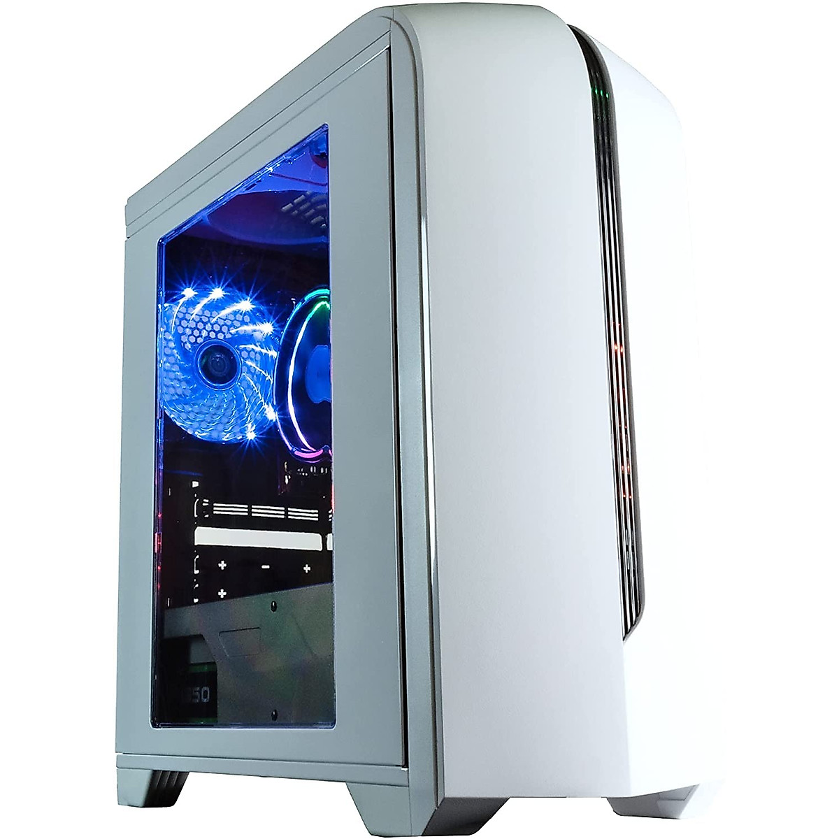 Periphio Warp Gaming PC with AMD Athlon 3000G, Radeon Vega 3 iGPU, 500GB SSD, 16GB DDR4 RAM, Windows 10, 4-in-1 RGB Gaming Bundle, and XXL Desk Mat