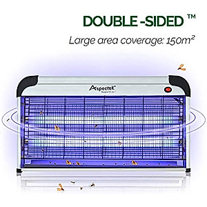 ASPECTEK Bug Zapper Replacement UV Lamp Bulb Light Tube 20W for 40W Electronic Bug Zapper, 2-Pack