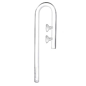 Ophelia Aquarium Planted Tank 13mm, 17mm Lily Pipes Glass Lily Outflow Pipe for 12/16mm, 16/22mm Tubing (Inflow 13mm)