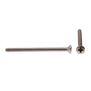 Prime-Line 9010582 Machine Screw, Oval Head Phillips, #6-32 X 2 in, Grade 18-8 Stainless Steel, Pack of 100