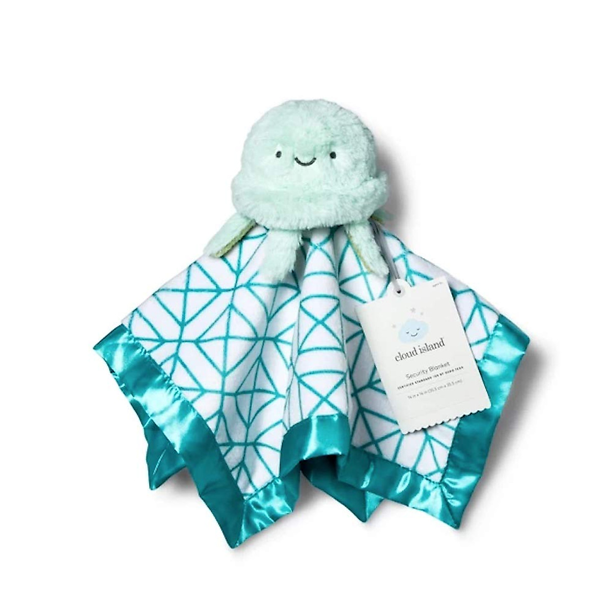 Cloud Island Security Blanket Turquoise Octopus