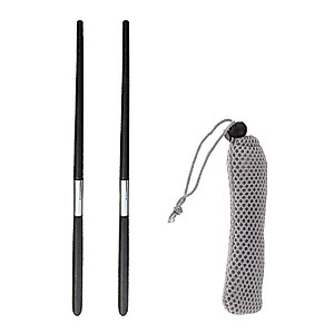 Portable Travel Ebony Wood Chopsticks with Cutlery