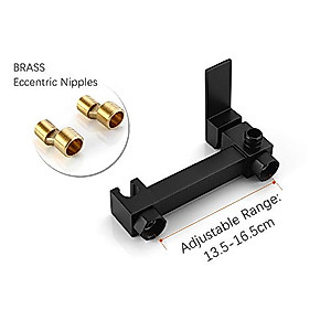 MINJING Hand Held Bidet Sprayer, Black Douche Kit Toilet, Hot and Cold Brass Copper Mixer Valve Set Shower Head Faucet,A Set