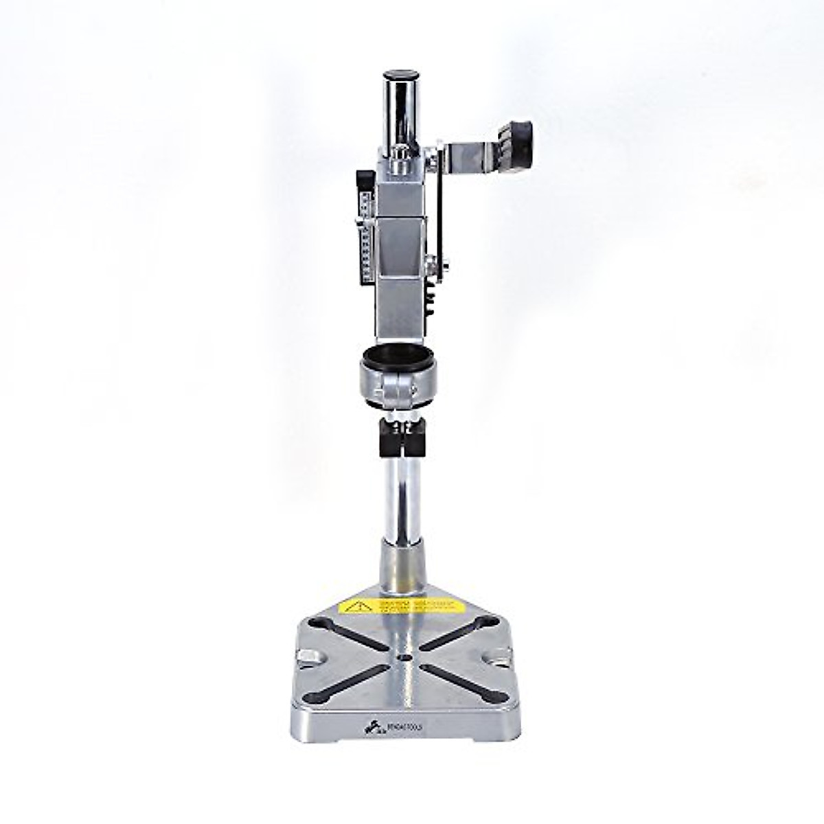 Drill Stand for Hand Drill, Universal Bench Clamp Drill Press Floor Stand Workbench Repair Tool for Drilling Collet Workshop,Single Hole Aluminum Base