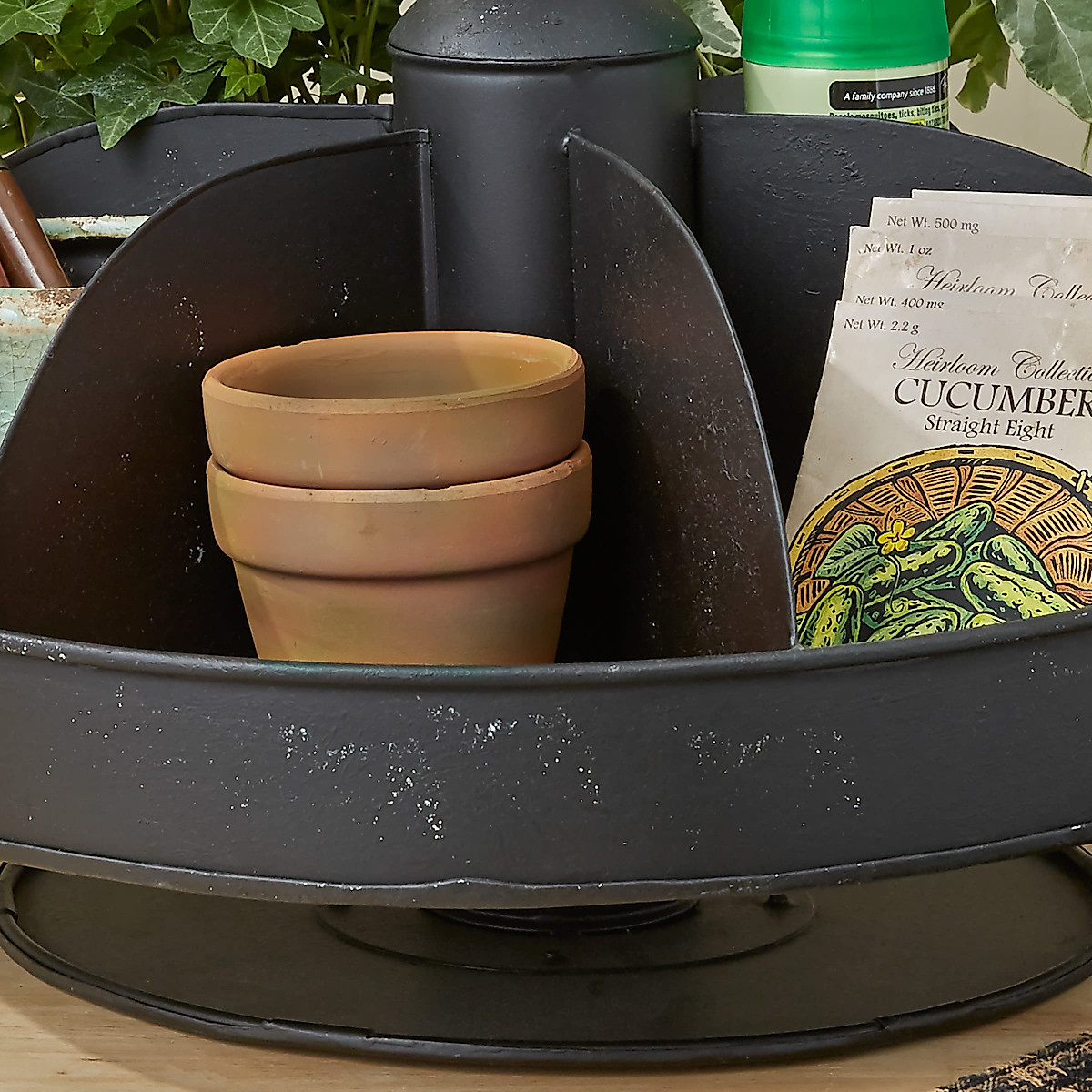 Park Designs 6 Pocket Organizer Lazy Susan 14"