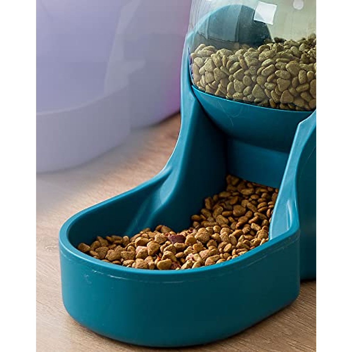Pet Bowl 3.8L Pet Dog Cat Feeder Drinker Bowl for Dogs Drinking Water Bottle Kitten Bowls Slow Food Feeding Container Pet Supplies Pet Bowl Set (Size : Blue Water)