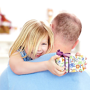 Wild Safari Zoo Jungles Animals Fun Wrapping Paper 4 Sheets for Kids Boys Girls, Adorable Gift Wrap for Birthday Baby Shower Children's Day Christmas, Folded Flat 20x30 Inches Per Sheet