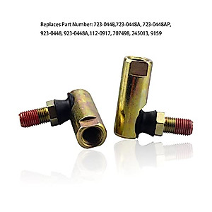 SnowBear 723-0448A Ball Joint (3/8"-24 RH Male) Compatible with MTD/CUB Cadet, Replacement for 923-0448 723-0448 645-80424A Fits All Lawn and Garden Tractors, 1997 and After (Except 995) -2 Pack