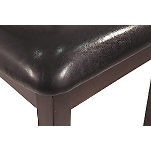 Signature Design by Ashley Hammis Rake Back Dining Room Chair, 2 Count, Dark Brown