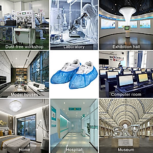 KCTUKA Disposable Shoe Covers, 50 PCS (25 Pairs) Green Convenience Boot Cover, Waterproof, Non slip, Dust proof, Protect Your Shoes, Floor, Carpet, One Size Fit Most