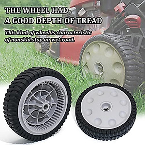 CheeMuii 734-04018 Lawn Mower Front Drive Wheel MTD Troy Bilt TB240 734-04018B 12AV569Q597 734-04018A Pack of 2