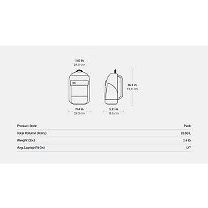 Timbuk2 Authority Laptop Backpack Deluxe, Eco Nightfall
