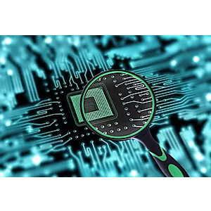 TANCH 5X Magnifying Glass Handheld Magnifier with Large 100mm Magnifying Glass Lens and Non-Slip Rubber Handle for Senior and Kids (1PC Green)