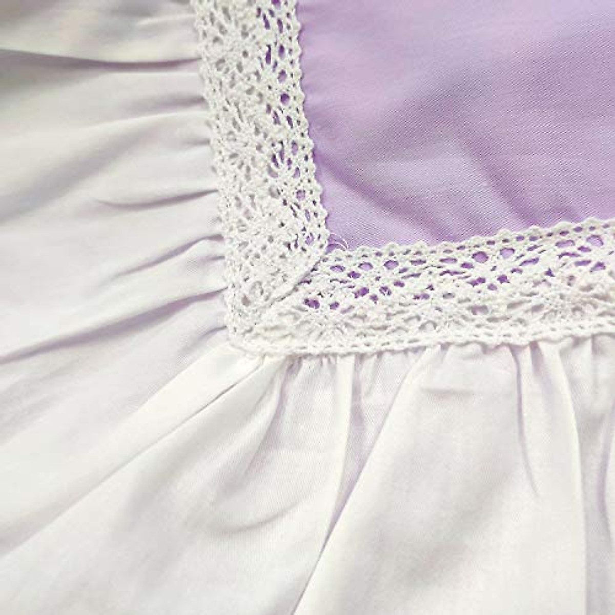 Brandream Baby Girl Blanket Purple Receiving Blanket Princess Cotton Ruffle Baby/Newborn/Toddler Elegant Solid Blanket for Nursery Bedding, 100% Cotton