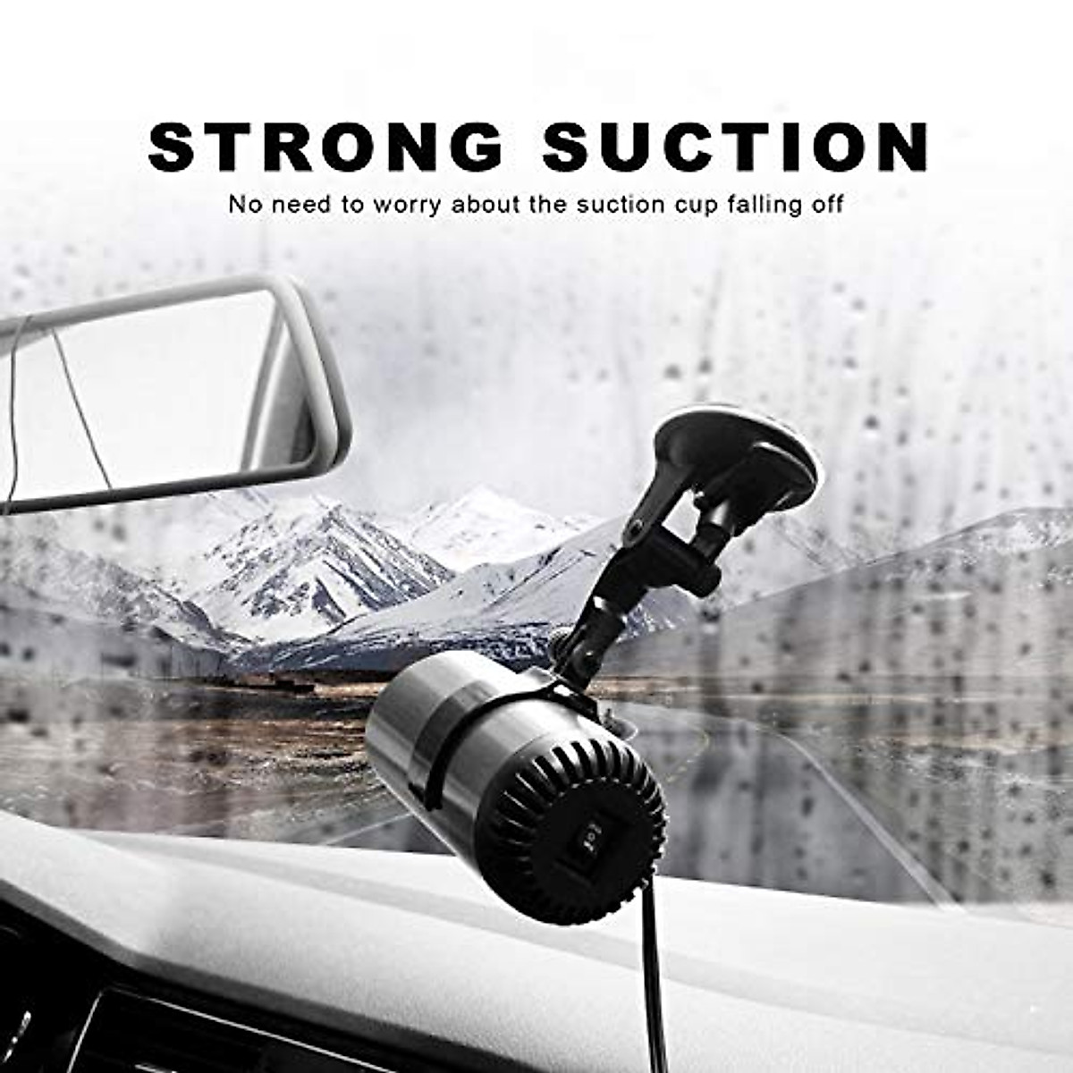 Portable Car Heater, 12V 500W Windshield Car Heater Fast Heating Fan for Quickly Defrost Defogger Demister Vehicle Heater