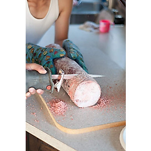 Stainless Steel Reciprocating Saw Blades for Meat, 12 Inch 8TPI Unpainted Reciprocating Saw Blades for Wood Pruning, Food Cutting, Big Animals, Frozen Meat, Beef, Sheep, Cured Ham, Turkey, Bone - 5 pack