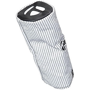 TaylorMade Golf BARREL DRIVER PINSTRIPE HEADCOVER,WHITE