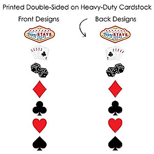Big Dot of Happiness Las Vegas - Casino Party Centerpiece Sticks - Showstopper Table Toppers - 35 Pieces