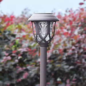 Uonlytech Solar Landscape Light Solar Ground Lights Solar Lawn Light Night Lights Solar Pathway Lights Driveway Lights Exterior Solar Powered Lights Solar Light for Outside Led Garden Light
