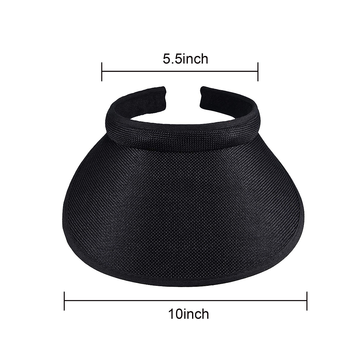 3 Pieces Sun Visor Hats Summer Wide Brim Clip on Beach Adjustable Large Brim Cap Golf Hat for Women (Color Set 1)