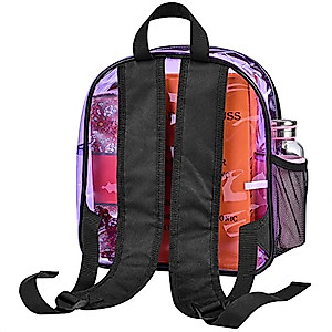 USPECLARE Clear Backpack for Stadium Approved 12×6×12, Water proof Clear Bag for Stadium Events and Concert Work Sport Event