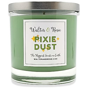 Walter & Rosie Candle Co. - Pixie Dust 11oz Scented Candle Inspired by Disney Scents - Smell Inspired from Peter Pan - The Happiest Scents on Earth - Soy Blend - Up to 40 Hrs