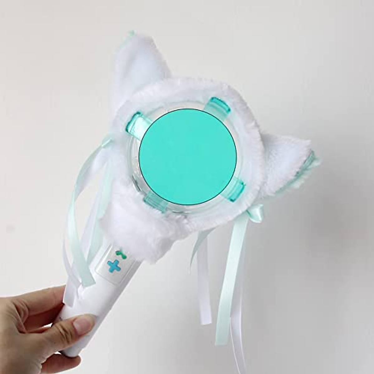Lightstick Cover,Plush Cartoon Light Stick Covers,Glow Sticks Decorative Cute Protective Cover with Animal Ear Shape for Kpop TXT Concerts,Shows,Performance