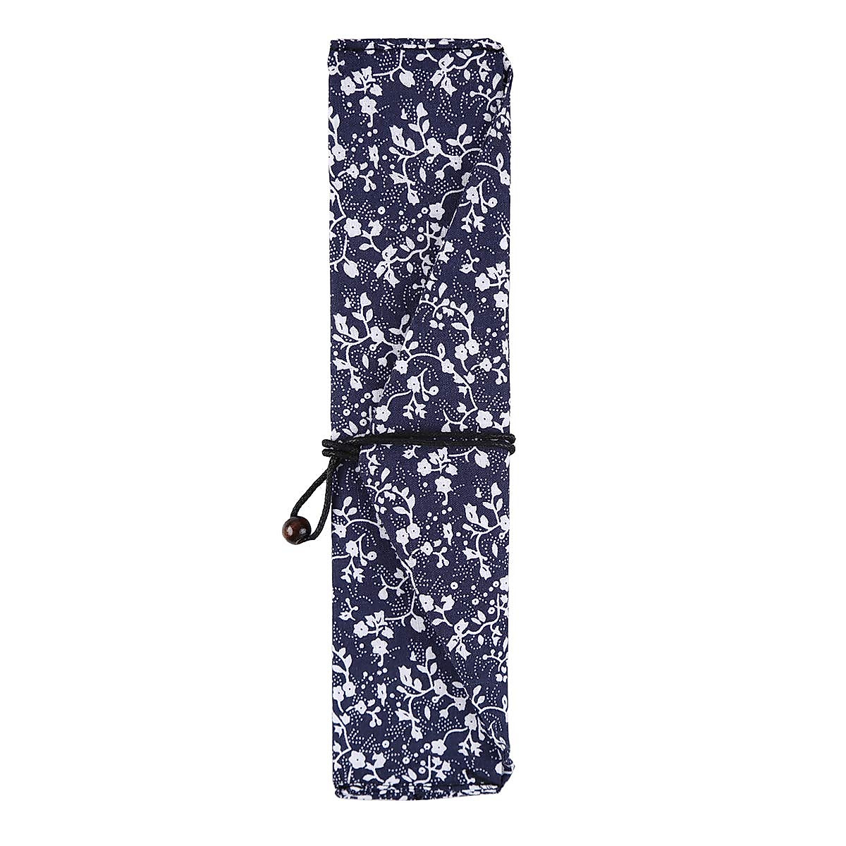 Wooden Chopsticks Spoon Fork Set Japanese Style Tableware Travel Utensils with Pouch for Camping,Picnic,Office or Home (Style A)