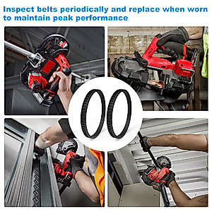 45-69-0030 Band Saw Tire FOR Milwaukee BandSaw Compact Pulley Tires 2629-20 6242-6 2429-20 (4.0" Diameter Tires)- 2 Pack