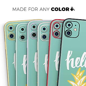Design Skinz Well Hello Pineapple - DesignSkinz Protective Vinyl Decal Wrap Skin Cover Compatible with The Apple iPhone 11 Pro (Full-Body, Screen Trim & Back Glass Skin)