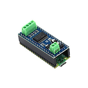 sb components Raspberry Pi Pico Board with Pico Motor Driver HAT Connects 2 DC and 1 Stepper Motor DC Motor Control Module for Raspberry Pi Pico, Raspberry Pi Pico Kit
