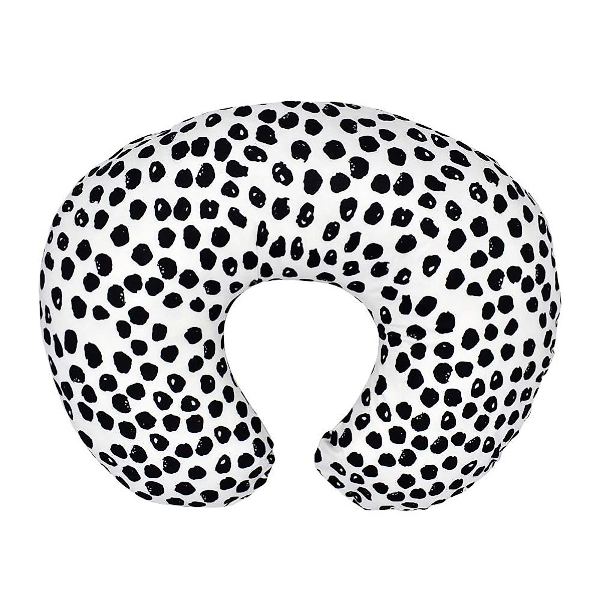 2 Pack Nursing Pillow Cover Slipcover for Breastfeeding Pillows, Soft and Comfortable Safely Fits On Standard Infant Nursing Pillows, Black