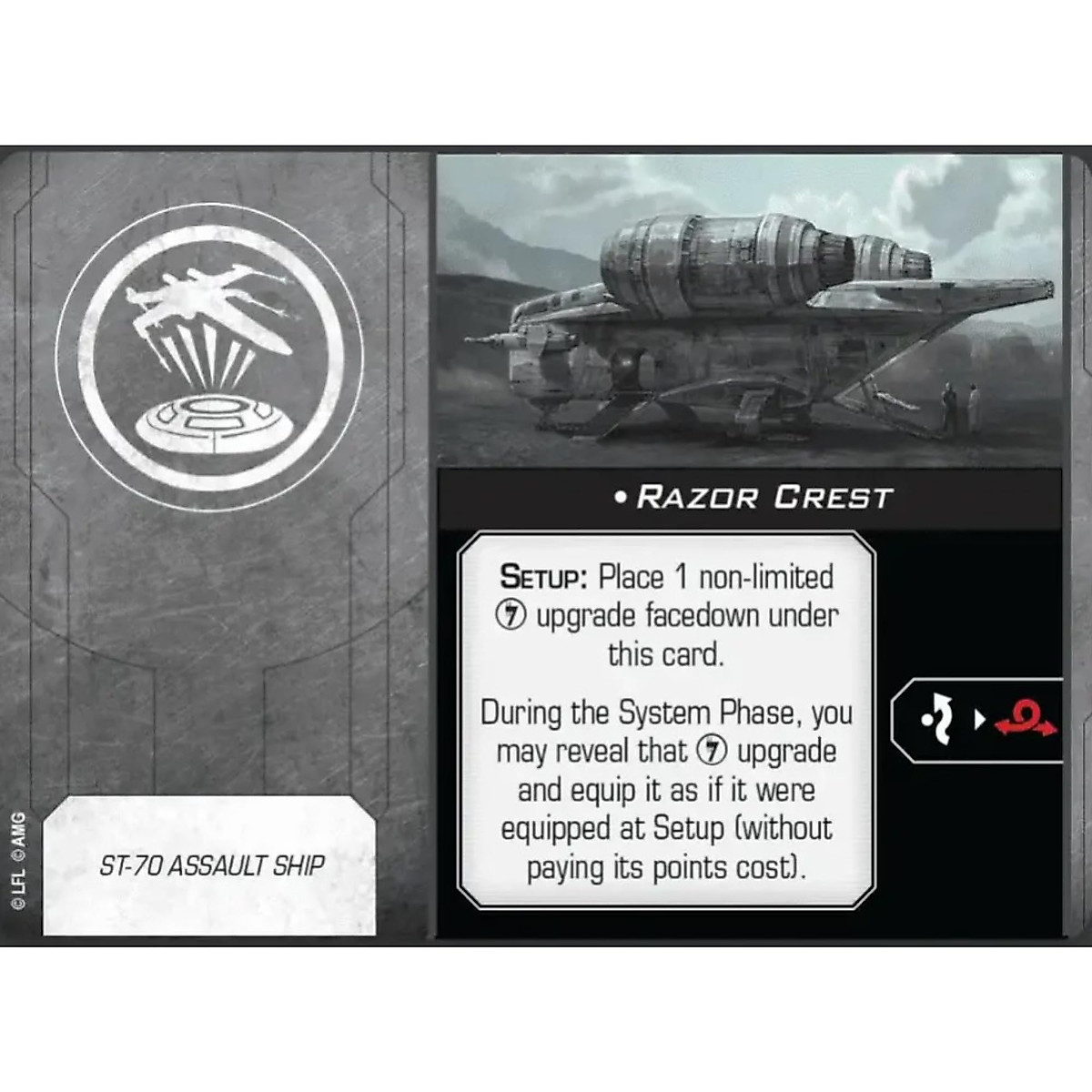 Star Wars X-Wing 2nd Edition Miniatures Game Razor Crest Expansion Pack - Strategy Game for Kids & Adults, Ages 14+, 2 Players, 30-45 Minute Playtime, Made by Atomic Mass Games