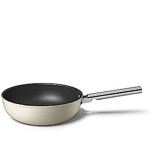 Smeg Cookware Cream 12-Inch Wok