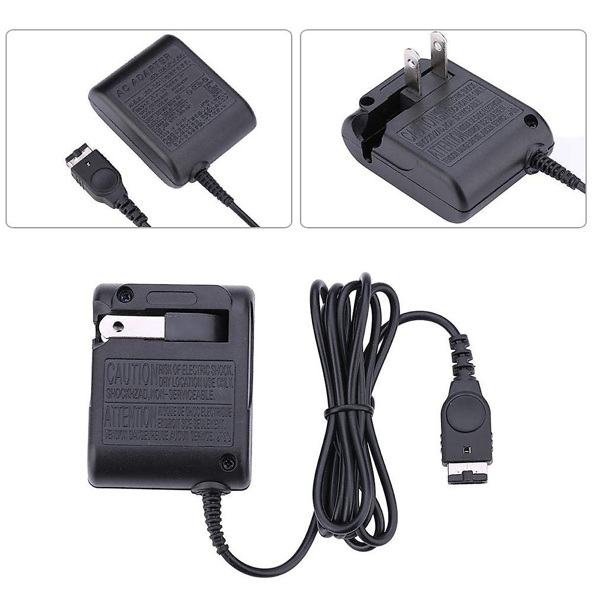 AC Adapter for Gameboy, NDS Connection Charger Adapter for SP, Reverse Circuit Protection Lightweight Portable for GBA for Gameboy Game Console Travel