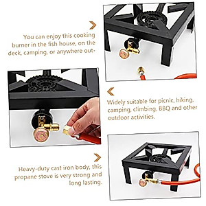VANZACK 1 Set Gas Stove Outdoor Stove Gas Stove Portable Outdoor Bbq Cast Propane Cooker Cast Iron Propane Lpg Gas Cooker Portable Stove Burner Propane Burner Gas Stove Burner Furnace Tank