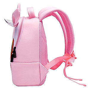 Suerico Baby Backpack Toddler Backpack Preschool Bookbag for Kids Girl Boy(Pink Unicorn)