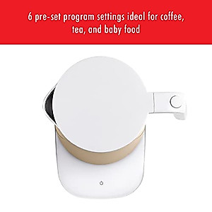 ZWILLING Enfinigy 1.56-qt Cool Touch Electric Kettle Pro, Cordless Tea Kettle, Gold