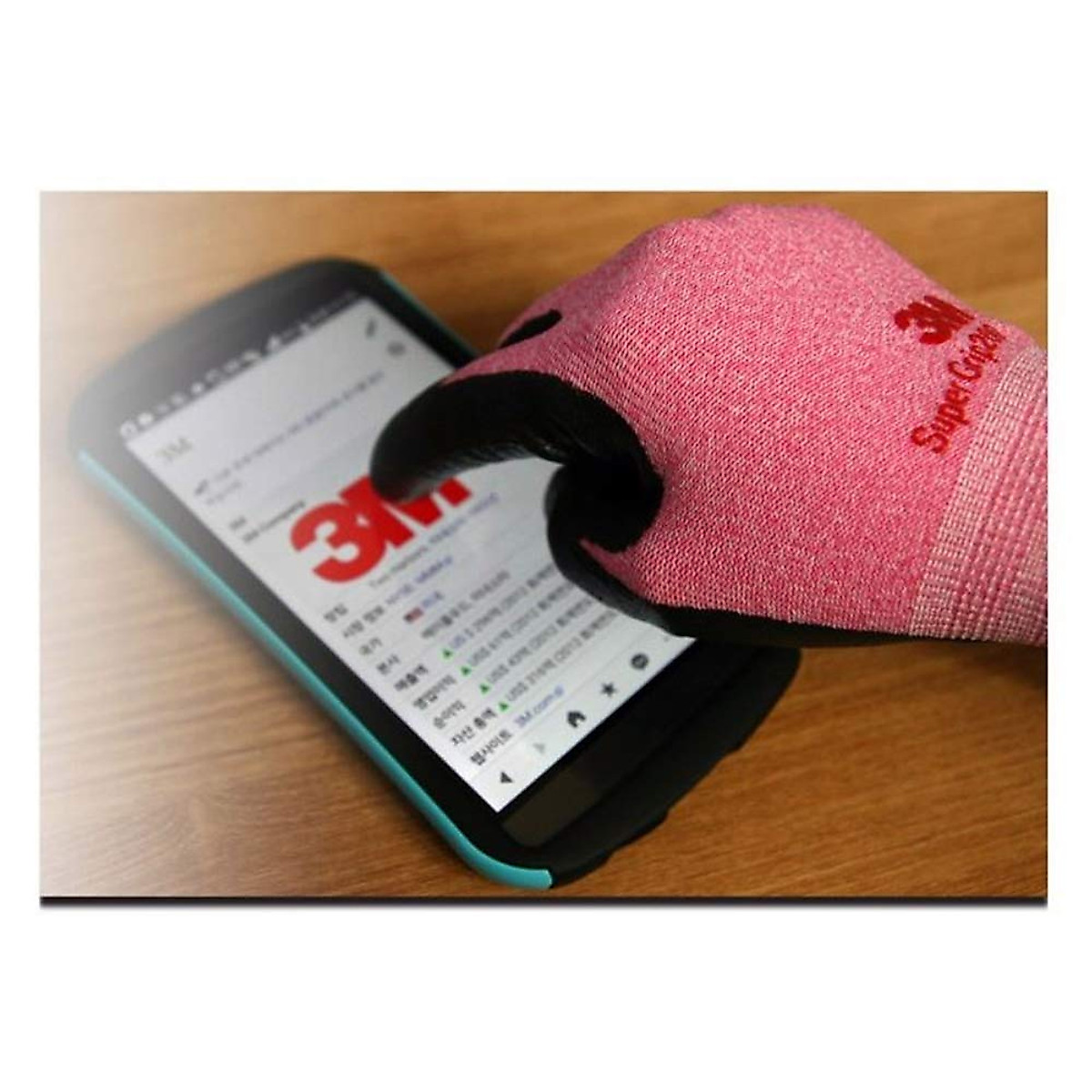 Lightweight Nitrile Work Gloves Supegrip200, 3D Comfort Stretch Fit, Durable Power Grip Foam Coated, Smart Touch, Thin Machine Washable, 5 Pairs Pack (Small, Pink)