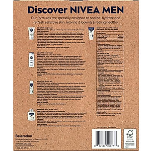 NIVEA MEN Complete Collection Skin Care Set for Sensitive Skin, 5 Piece Set