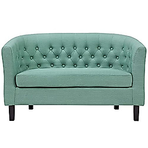 Modway Prospect Upholstered Contemporary Modern Loveseat In Laguna