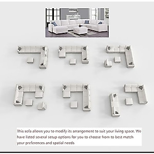 Legend Vansen 9PCS Corduroy Flexible Combination Sectional Sofa Couch