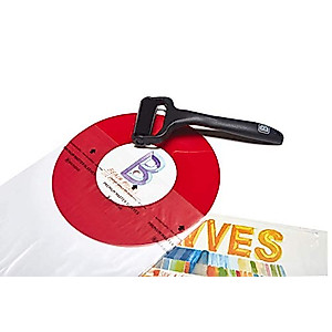 Big Fudge Record Pal, Vinyl Roller Cleaner. Black Vinyl Record Cleaner in Gift Pack. Silicone Lint Roller for LP Records, Anti-Static Record Duster.