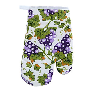 1Pc Oven Mitts,Pot Holders Machine Washable Thick Cotton Random Colors Soft Cotton Lining Oven Gloves for Grilling Cooking Baking Kitchen Microwave Pizza Random Color One Size