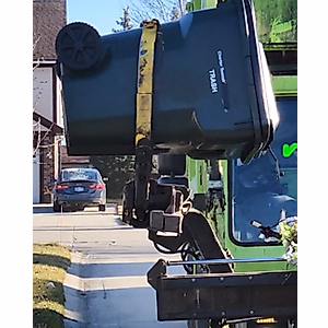 Best Critter Proof Trash can lid Lock, True Auto-Release During Collection Process, Protect Against Animals Like Raccoons, Opossum or Wind, Easy to Install, Always Holds lids Locked.