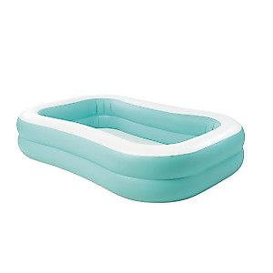 INTEX 57181EP Swim Center Inflatable Family Pool: 159 Gallon Capacity – 90" x 60" x 19" – Color May Vary