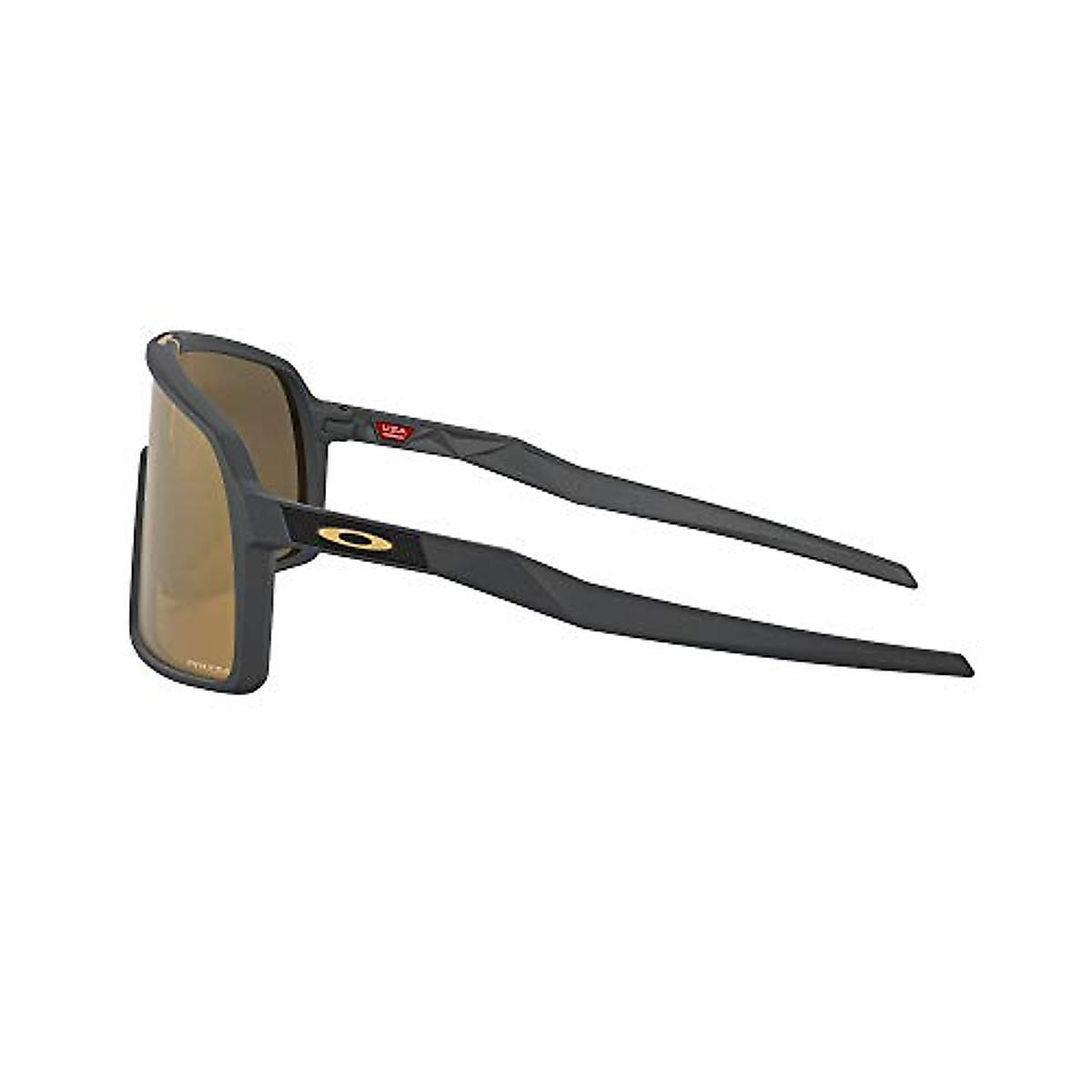 Oakley Men's OO9406 Sutro Rectangular Sunglasses, Matte Carbon/Prizm 24K, 37 mm
