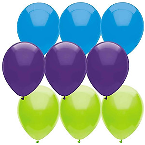 Amscan Anagram Unique Birthday Balloons, Large Ninja Theme Collection, Party Accessory, Multicolor, 7th Birthday Officially Licensed