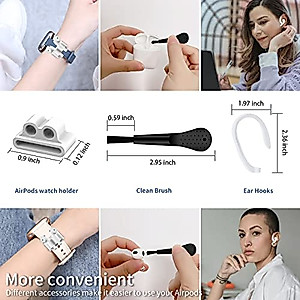 SUIHUOJI Cute Stitch Backpack Airpods Case,6 in 1 Silicone Airpods 2/1 Charging case Accessories Cover,3D Fashion Funny Cartoon Shoulder Bag Protective Design Skin for Apple Earphone 2&1 with Keychain