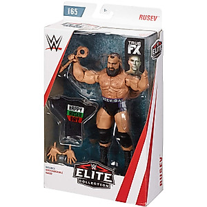 WWE MATTEL Rusev Elite Collection Deluxe Action Figure with Realistic Facial Detailing, Iconic Ring Gear & Accessories